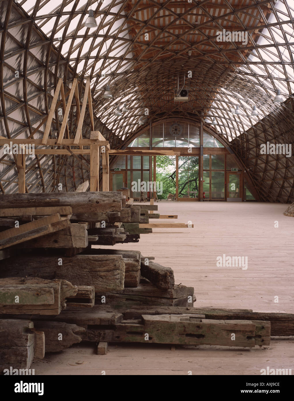 THE DOWNLAND GRIDSHELL WEALD AND DOWNLAND OPEN AIR MUSEUM Stock Photo ...