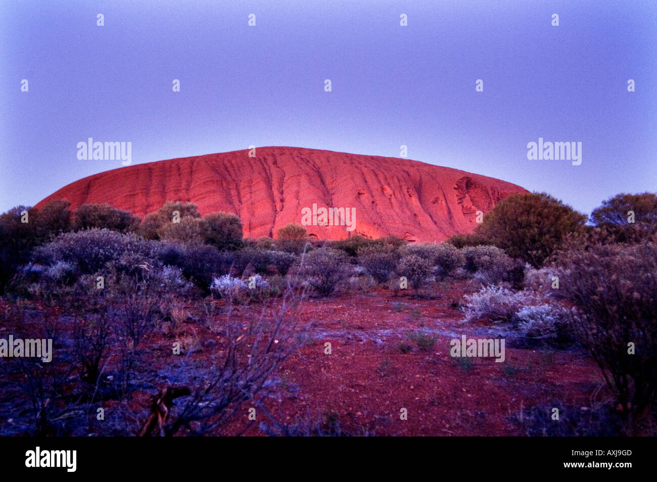 Ayers Rock Uluru at Sunrise Stock Photo - Alamy