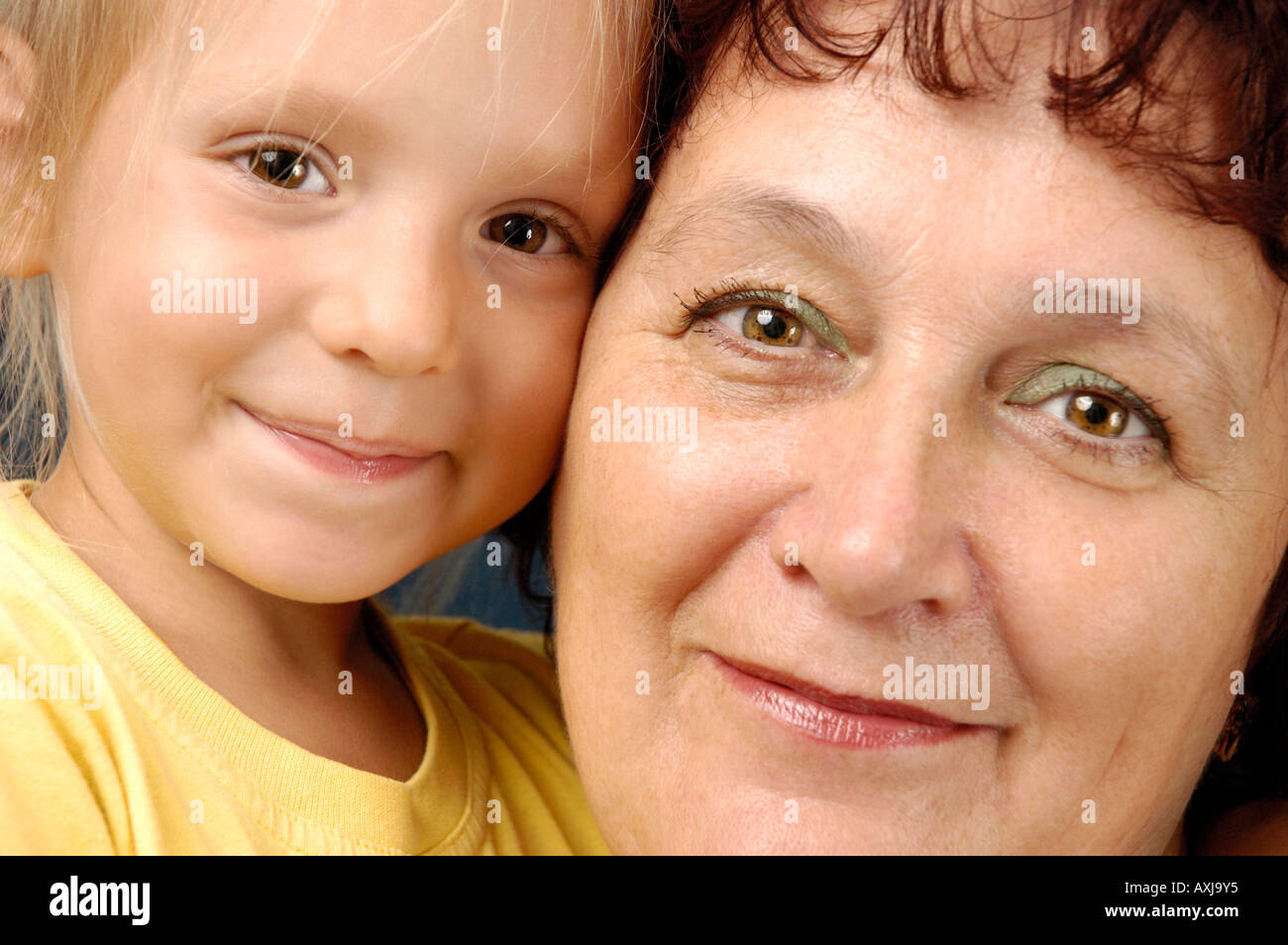 Grandma and her little niece Stock Photo - Alamy