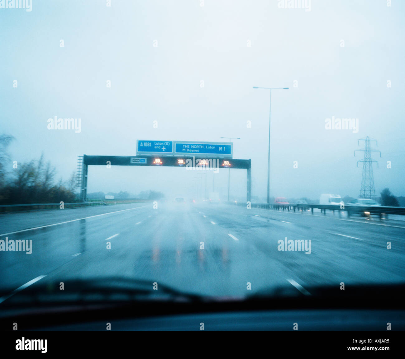 Driving on m1 motorway hi-res stock photography and images - Alamy