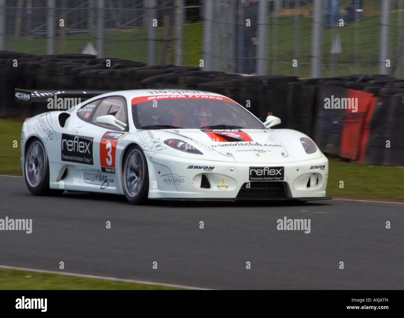 Ferrari 430 GT3 Sports Racing Car in British GT Championship at Oulton ...