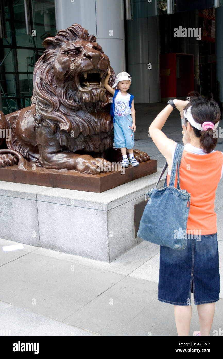 Lion and boy hi-res stock photography and images - Alamy
