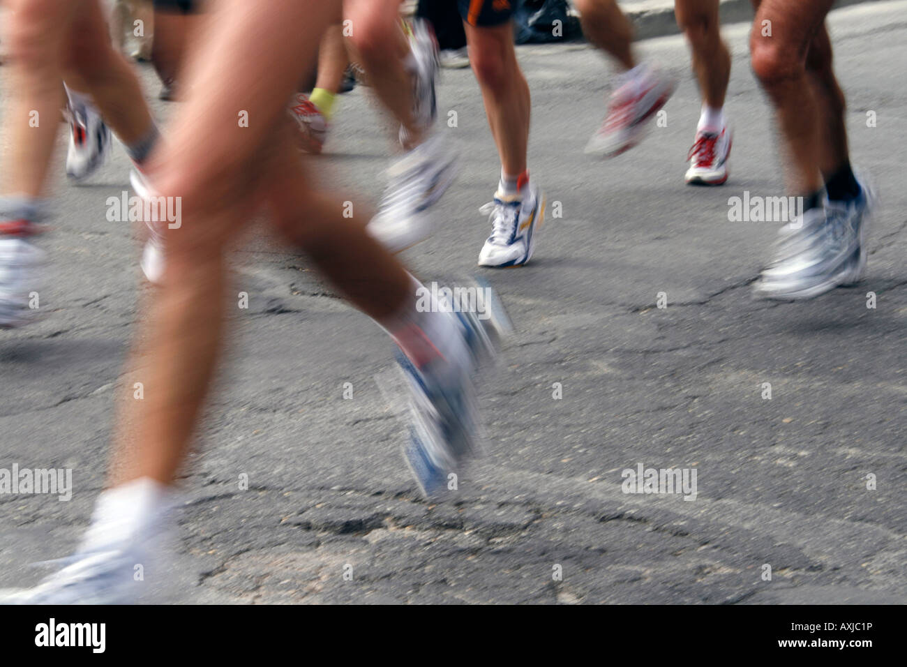 runners in road race Stock Photo - Alamy