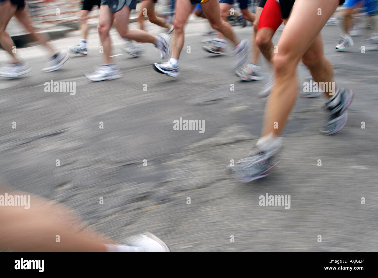 runners in road race Stock Photo - Alamy