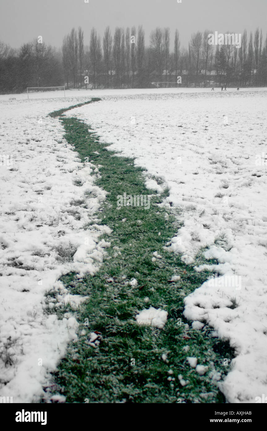 Path In The Snow Stock Photo - Alamy