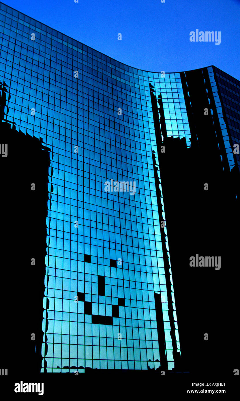 Chicago office building with a smile Stock Photo - Alamy
