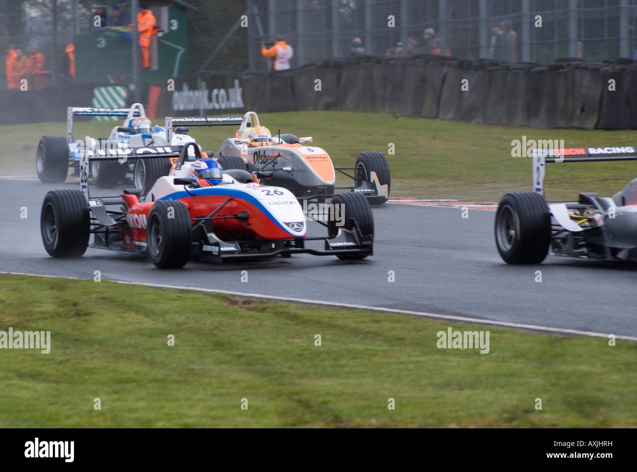 Dallara F308 Mercedes HWA F3 Racing Cars in British F3 Internaional ...