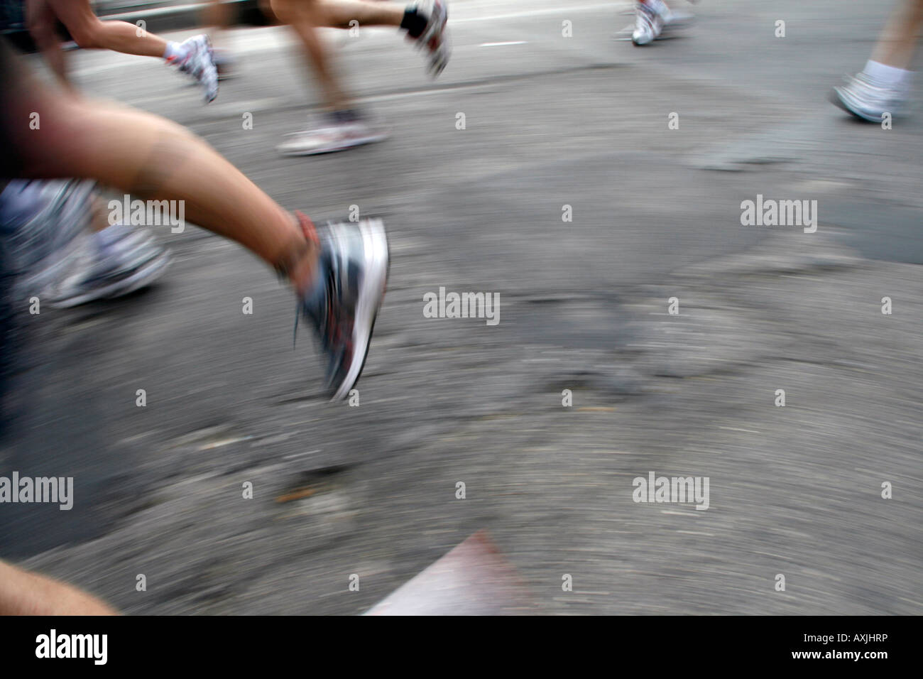 runners in road race Stock Photo - Alamy