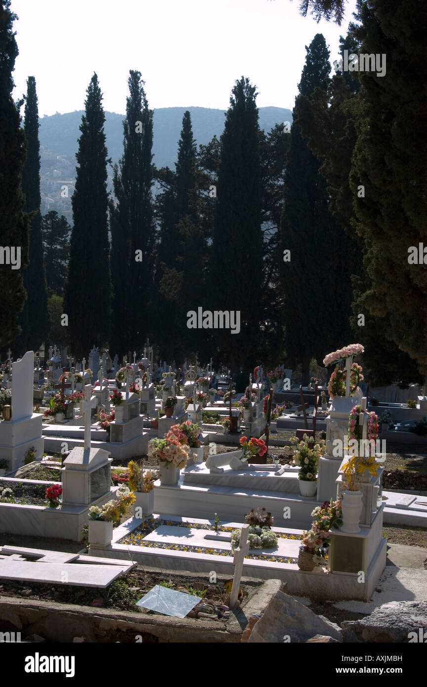 Greek orthodox cemetery Stock Photo - Alamy
