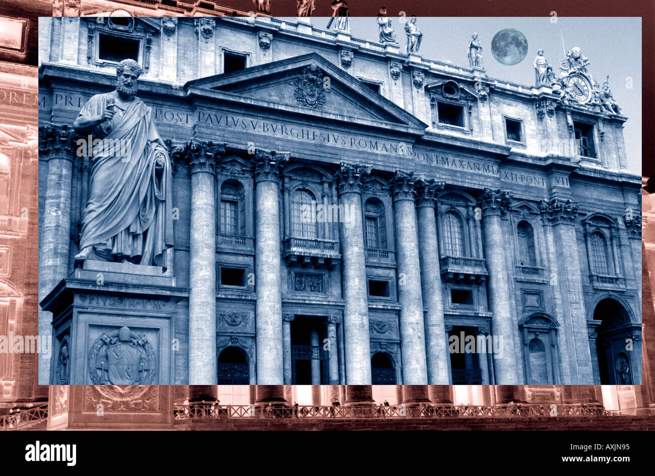 St Peters Church In Rome Stock Photo - Alamy