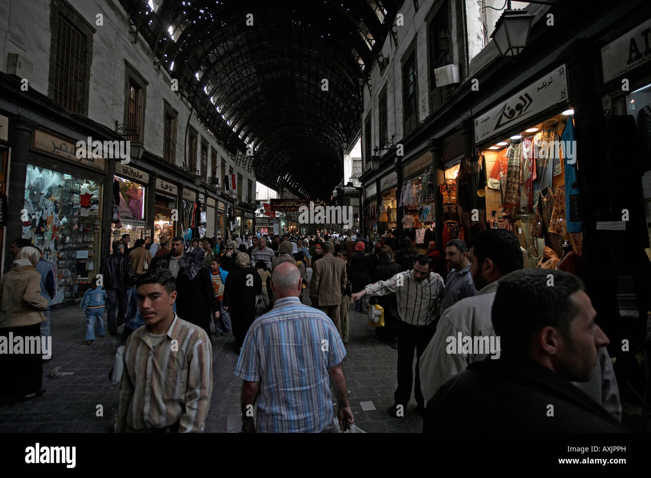 Damascus souk Al-Hamadiye Syria Stock Photo - Alamy