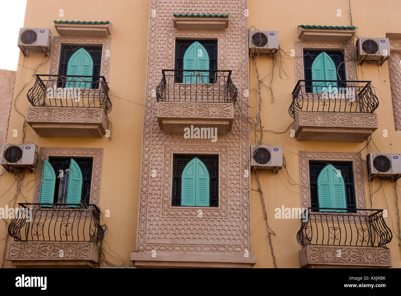 Facade of apartment block Tripoli, Libya Stock Photo - Alamy