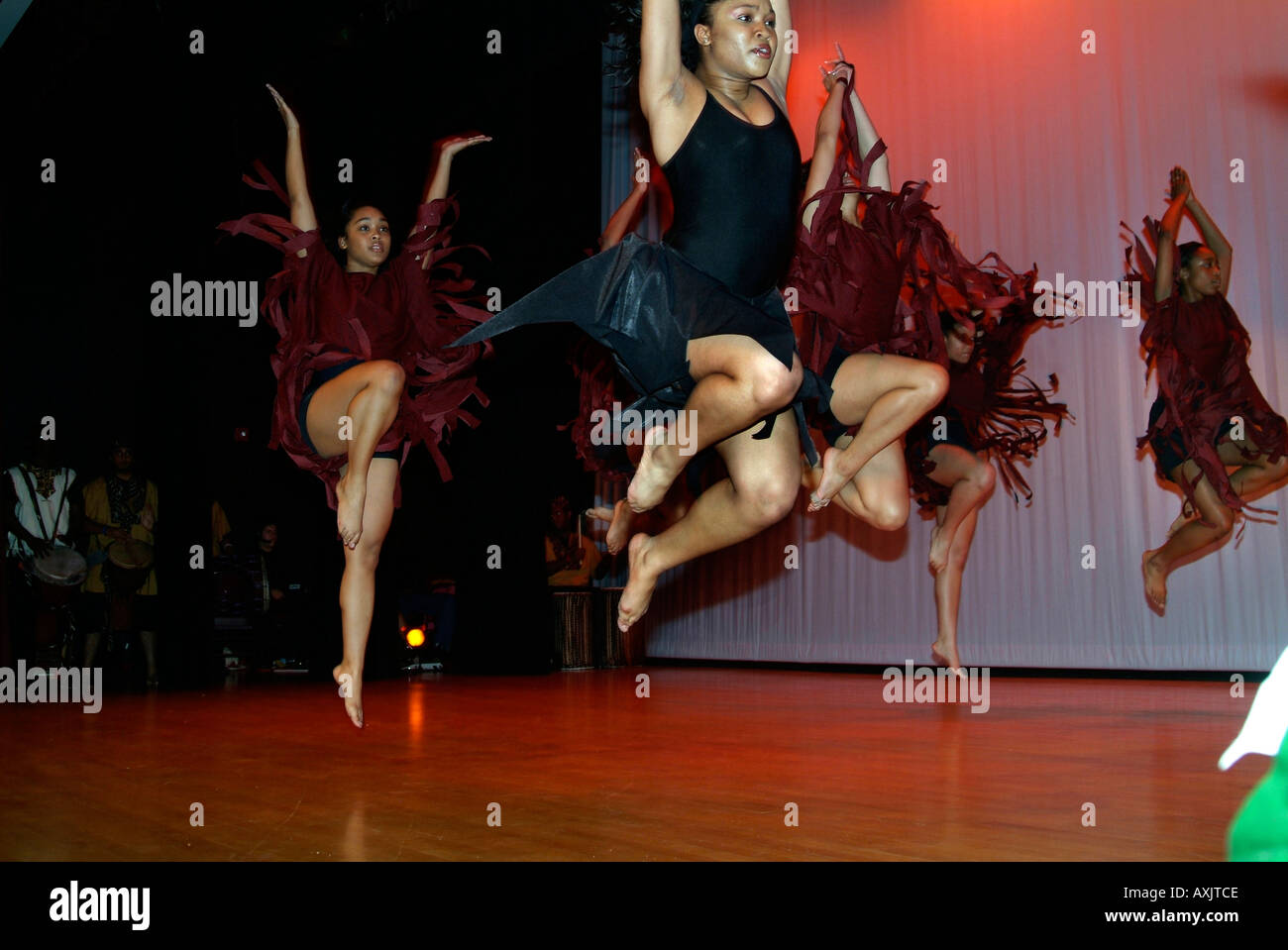 teens dance the Proud Mary dance at the Sankofa celebration of African ...