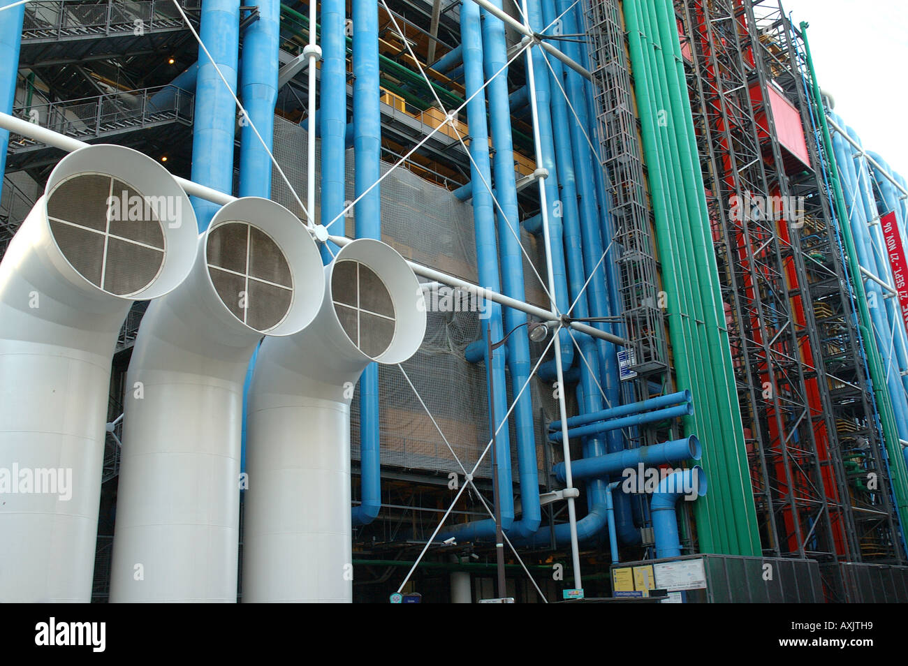 France paris centre pompidou colour colours metal steel hi-res stock ...