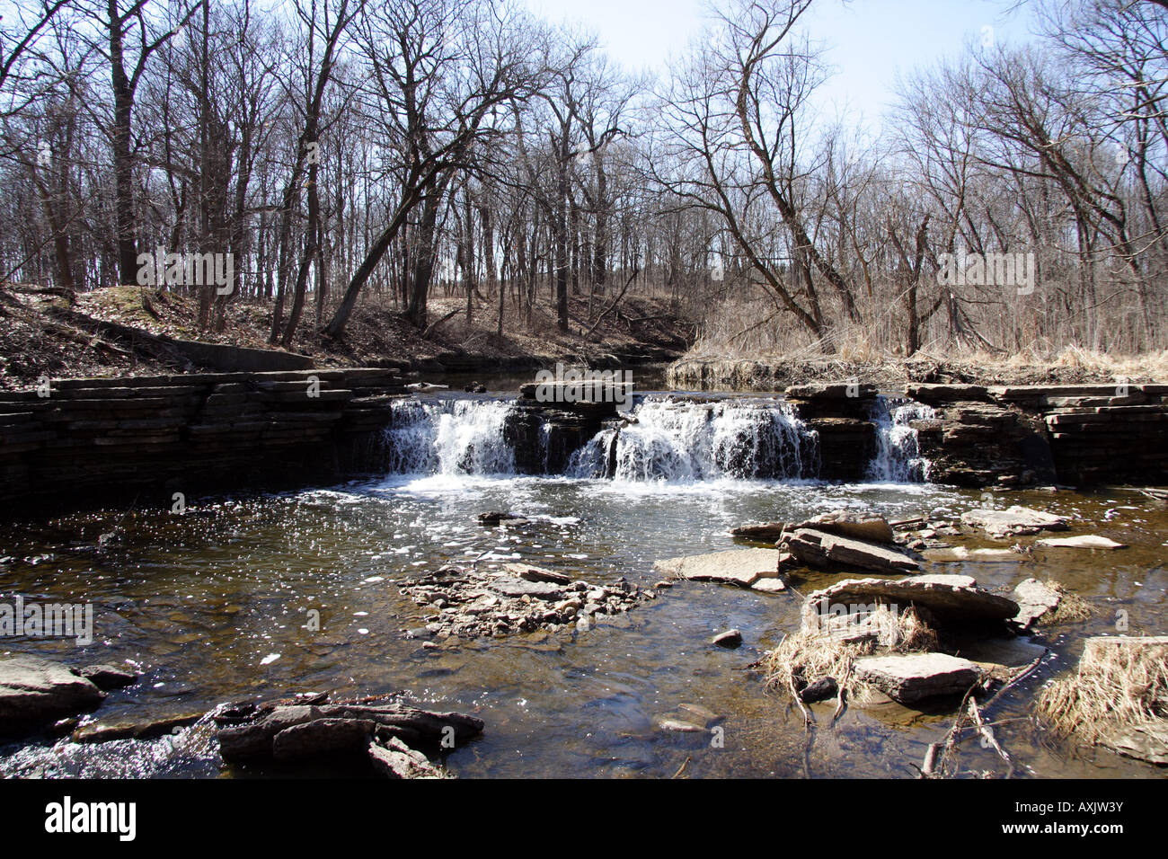 Waterfall glen forest preserve hi-res stock photography and images - Alamy