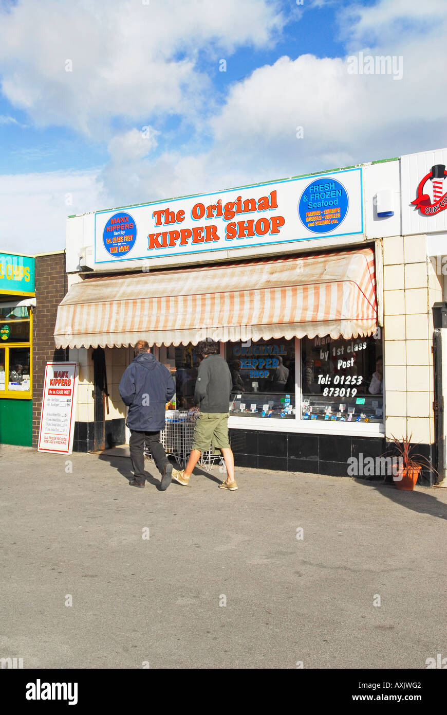 The original kipper shop Fleetwood Stock Photo - Alamy