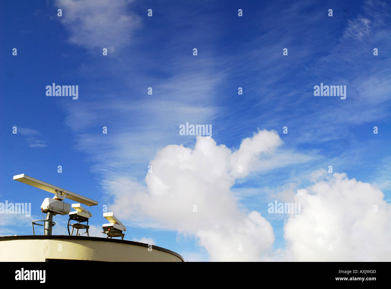 Radar station roof Stock Photo - Alamy