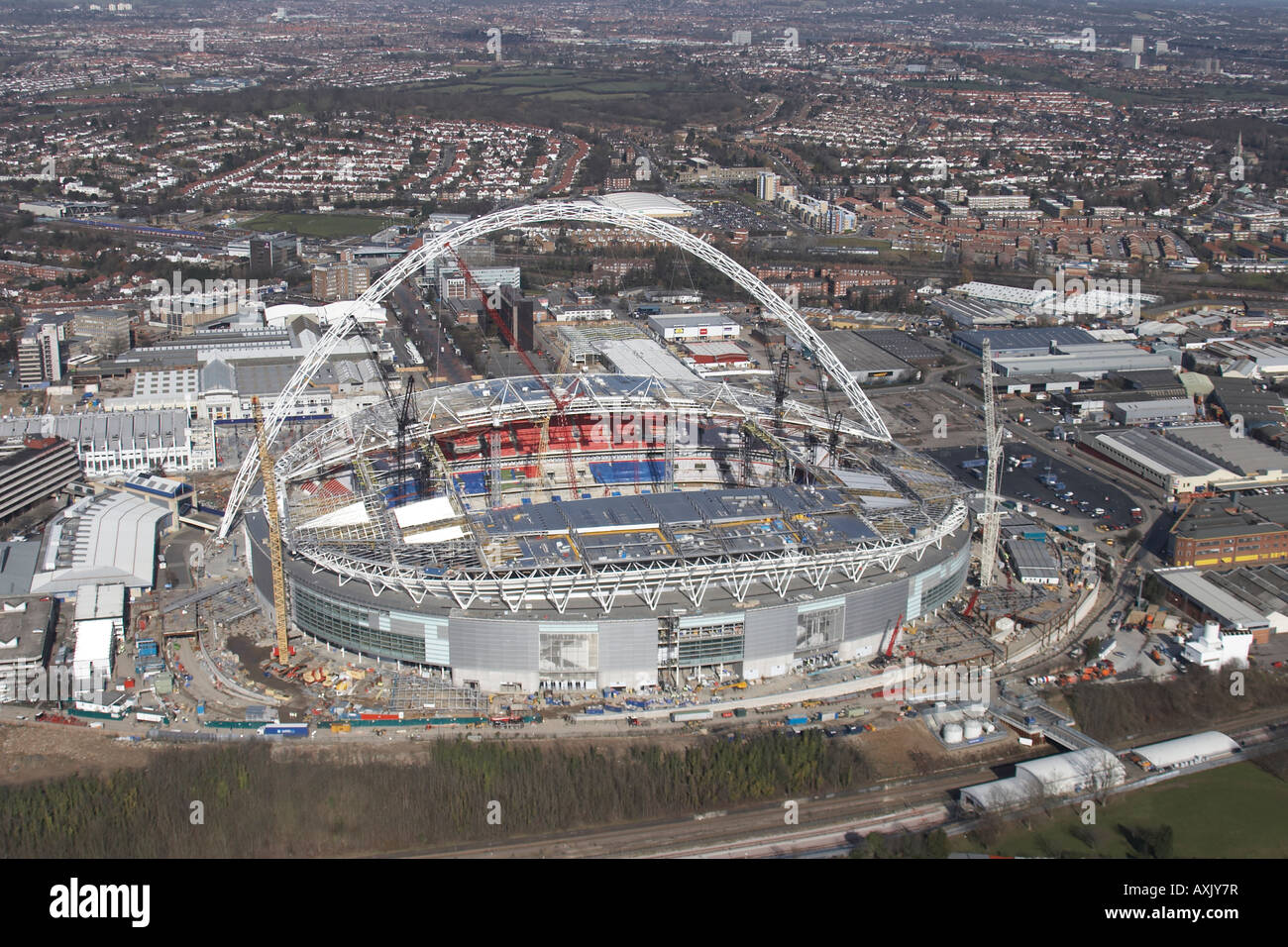 Wembley stadium aerial england hi-res stock photography and images - Alamy