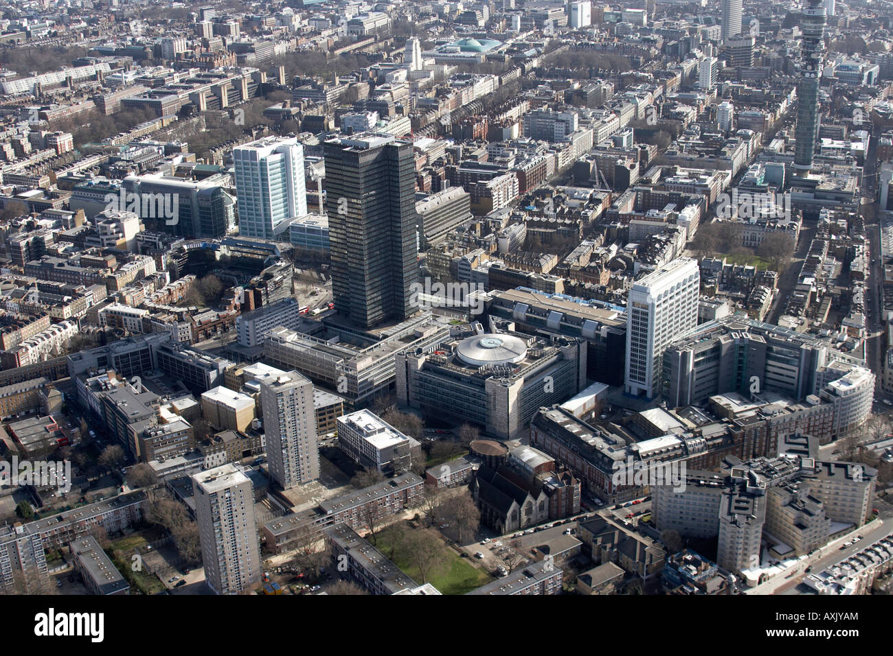 Tottenham court road aerial hi-res stock photography and images - Alamy