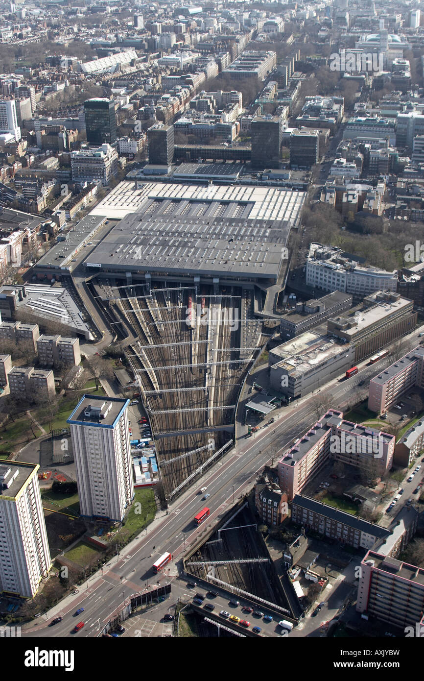 High level oblique aerial view south east of Euston Station Hampstead ... High level oblique aerial view south east of Euston Station Hampstead ...