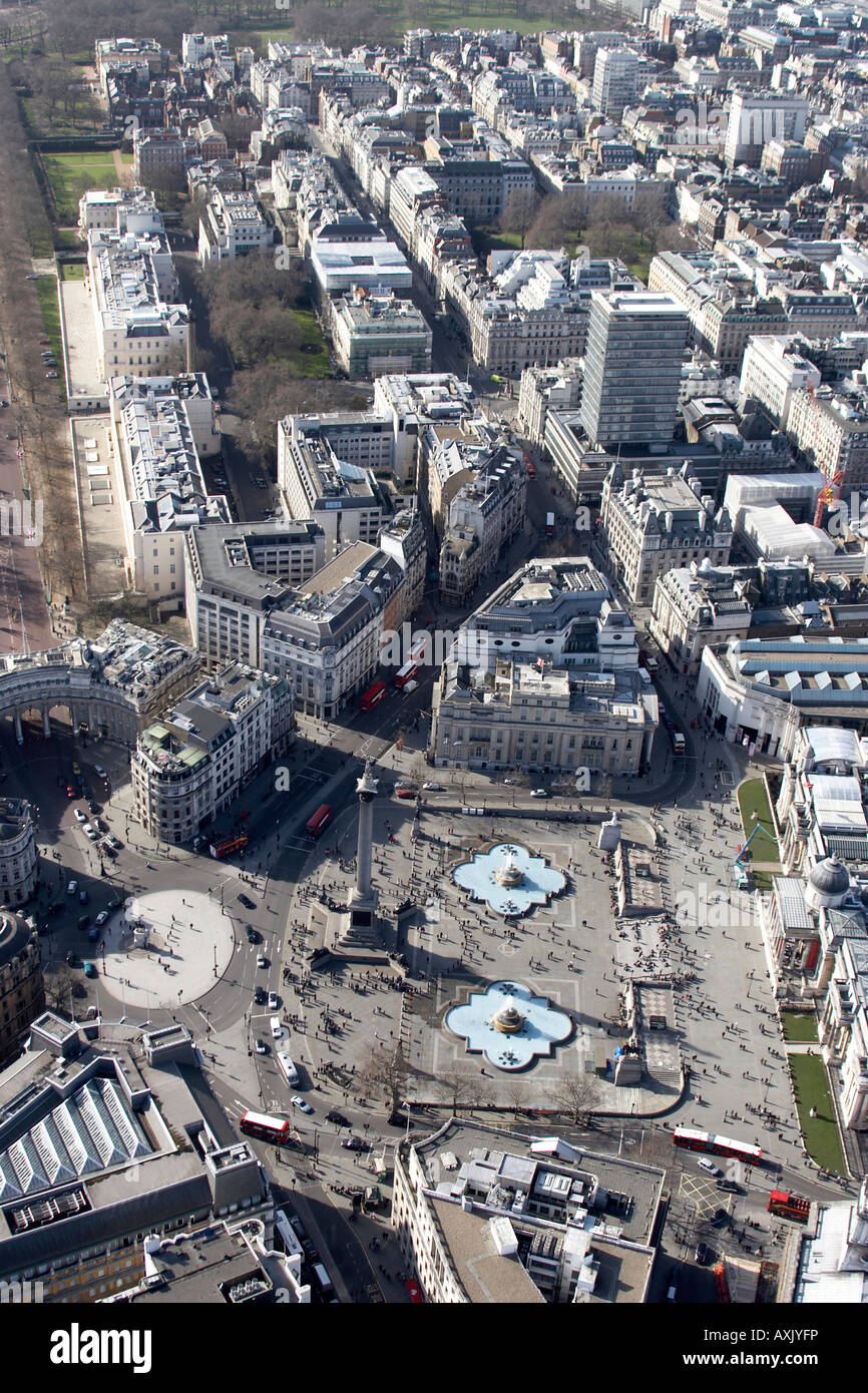 Aerial view trafalgar square london hi-res stock photography and images ...