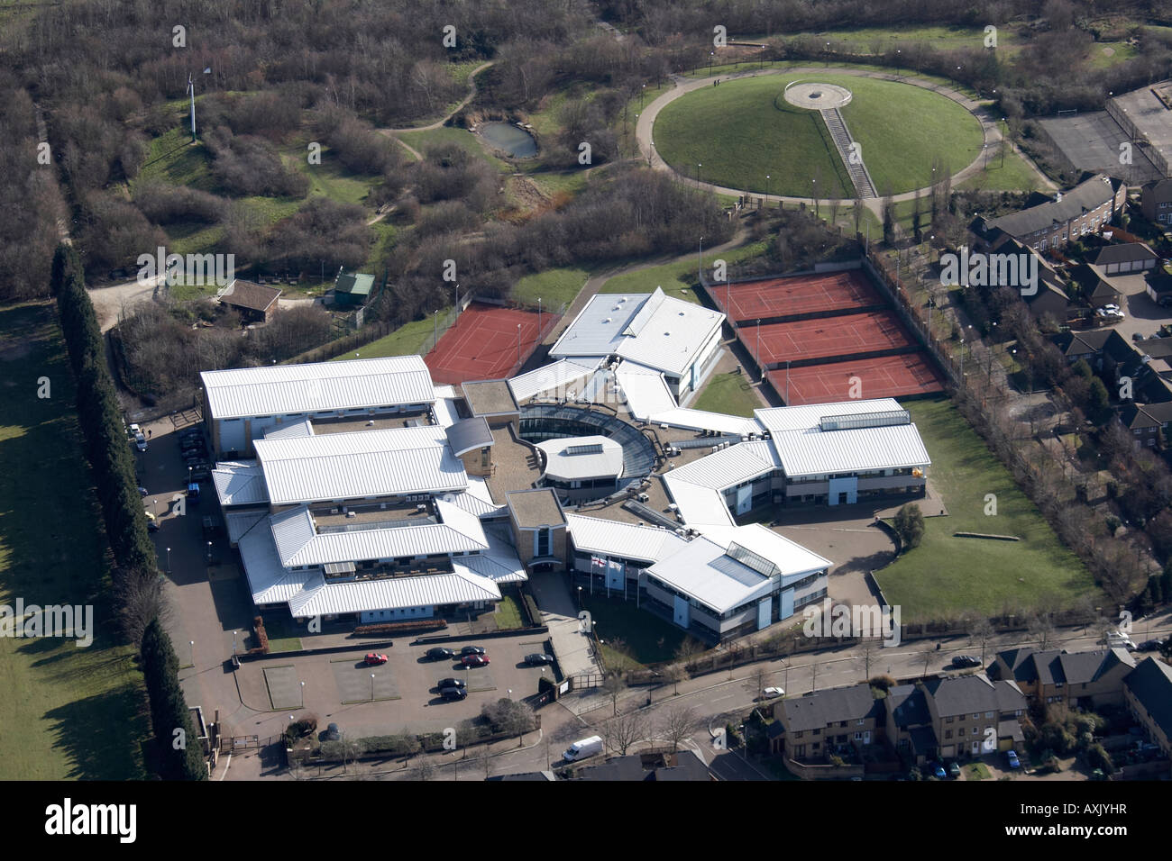 High level oblique aerial view south east of Stave Hill Ecological Park ...