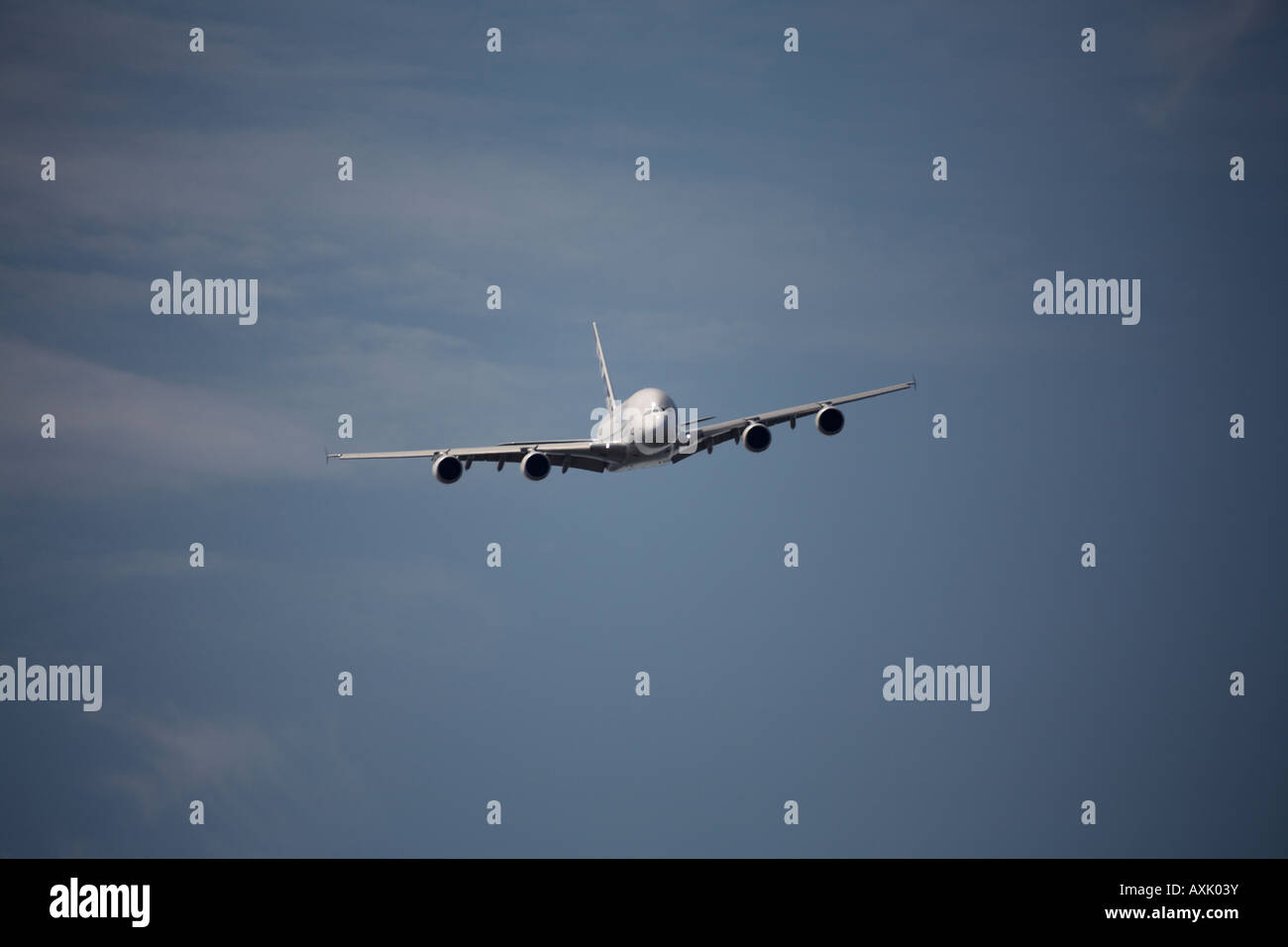 A380 Airbus double decker superjumbo aircraft on flying display at ...