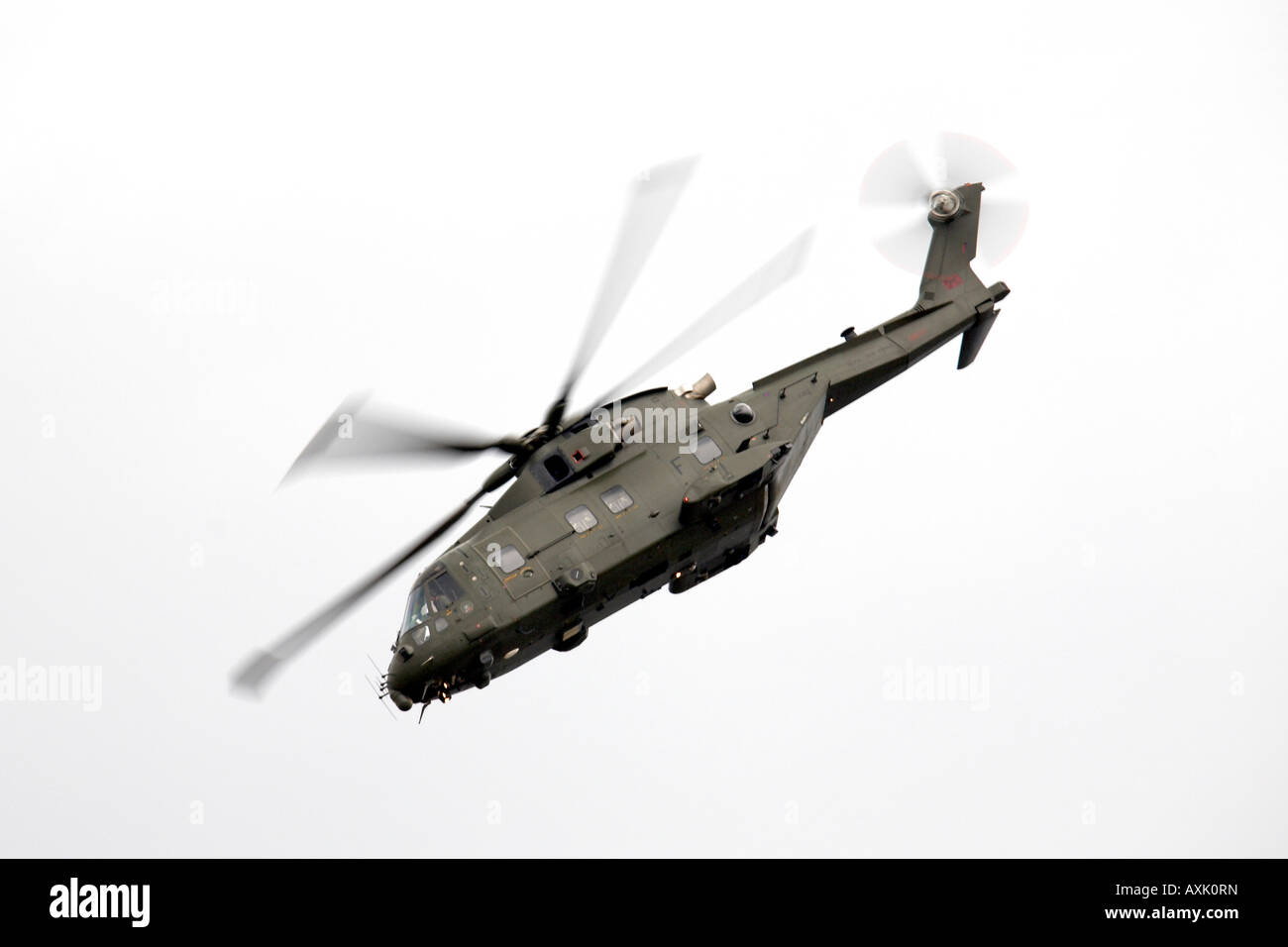 RAF Merlin aircraft on flying display at Farnborough International ...