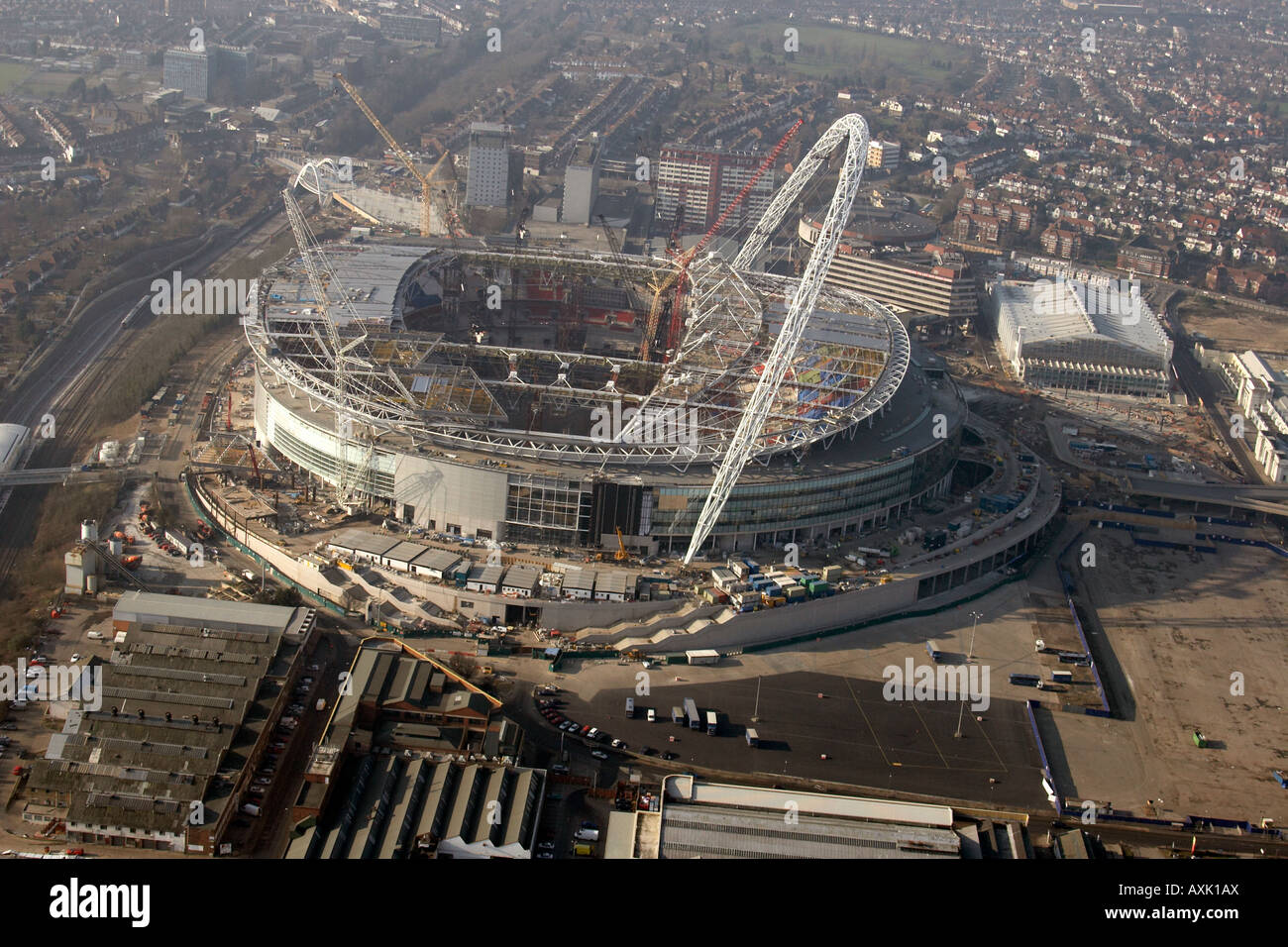 An aerial view wembley stadium hi-res stock photography and images - Alamy