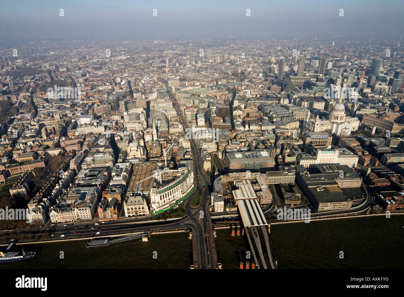 Aerial rooftop view london city hi-res stock photography and images - Alamy