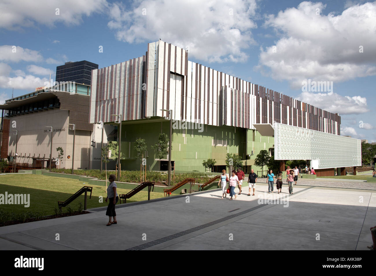 State Library building in Brisbane Queensland QLD Australia Stock Photo ...