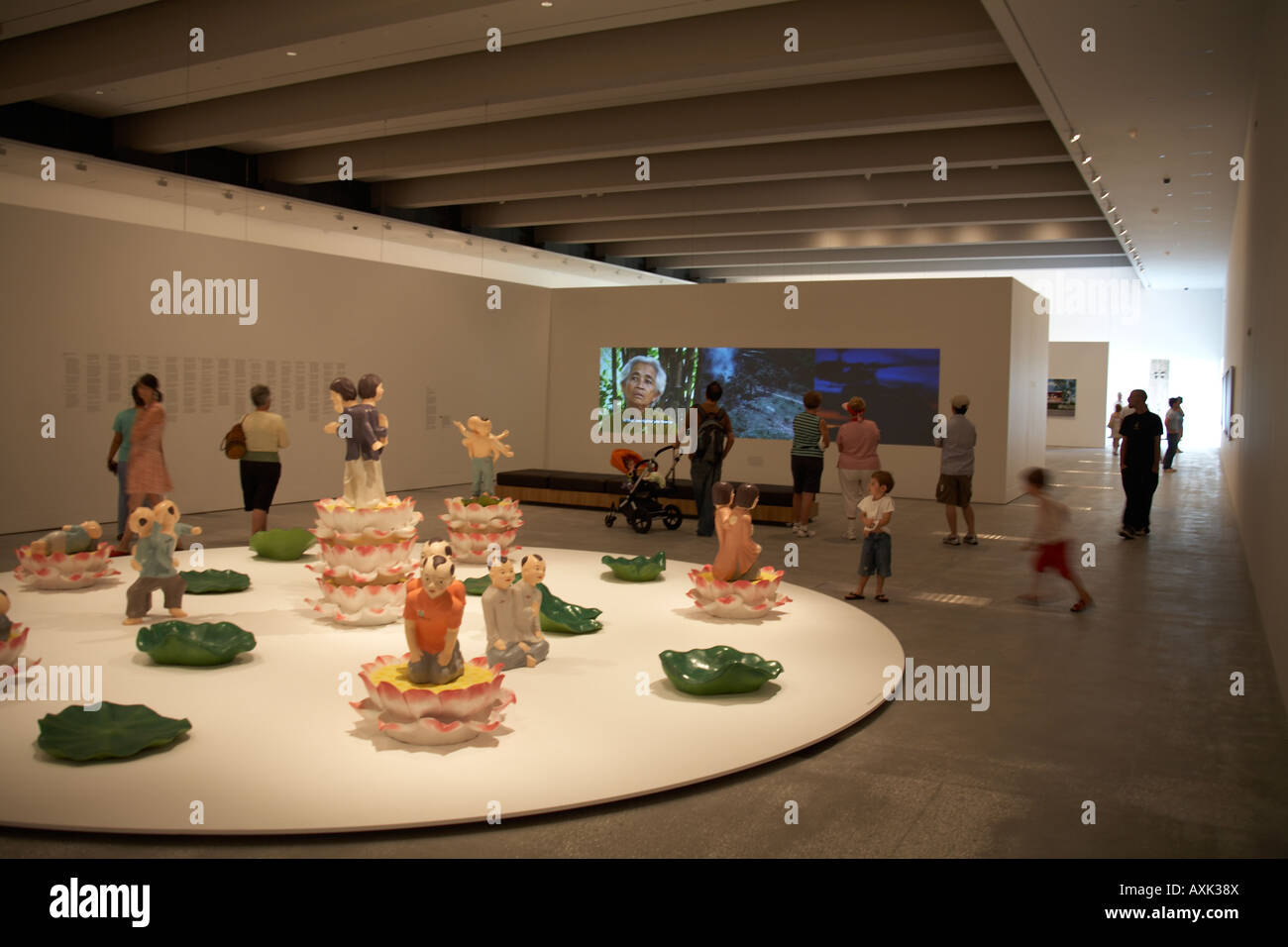 Objects on display in interior of Gallery of Modern Art Brisbane ...