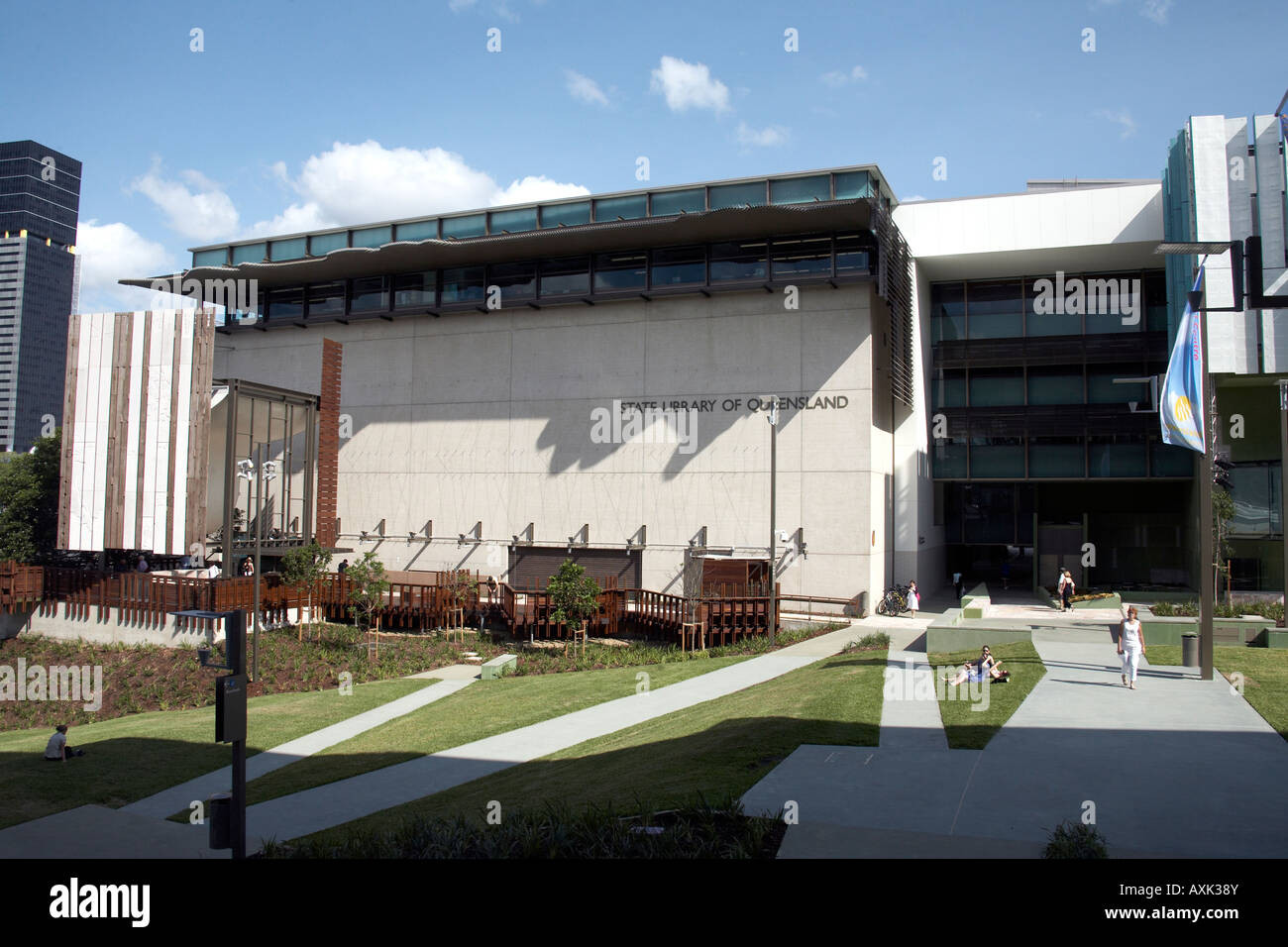 State Library building from Gallery of Modern Art Brisbane Queensland ...