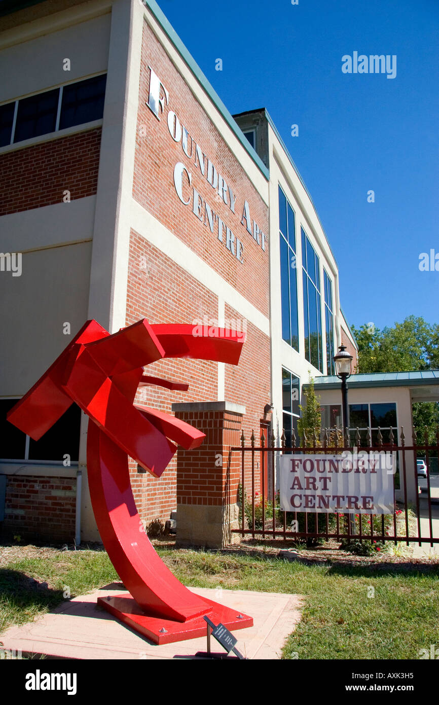 The exterior of the Foundry Art Centre in St Charles Missouri Stock ...