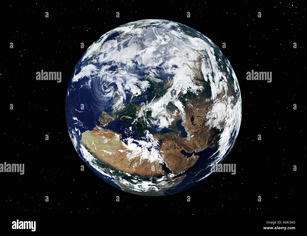 satellite image of planet earth Stock Photo - Alamy