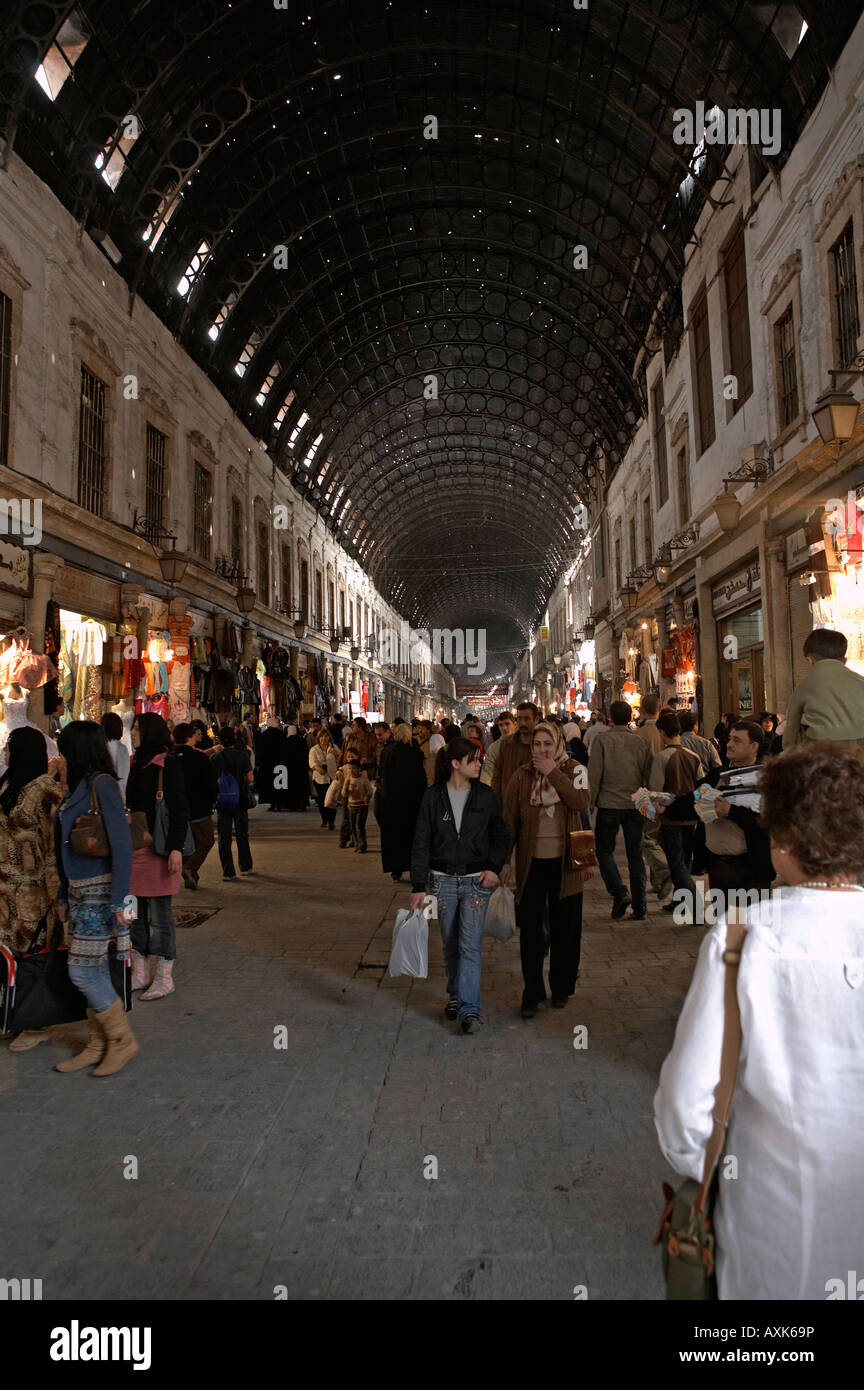 Damascus souk Al-Hamadiye Syria Stock Photo - Alamy