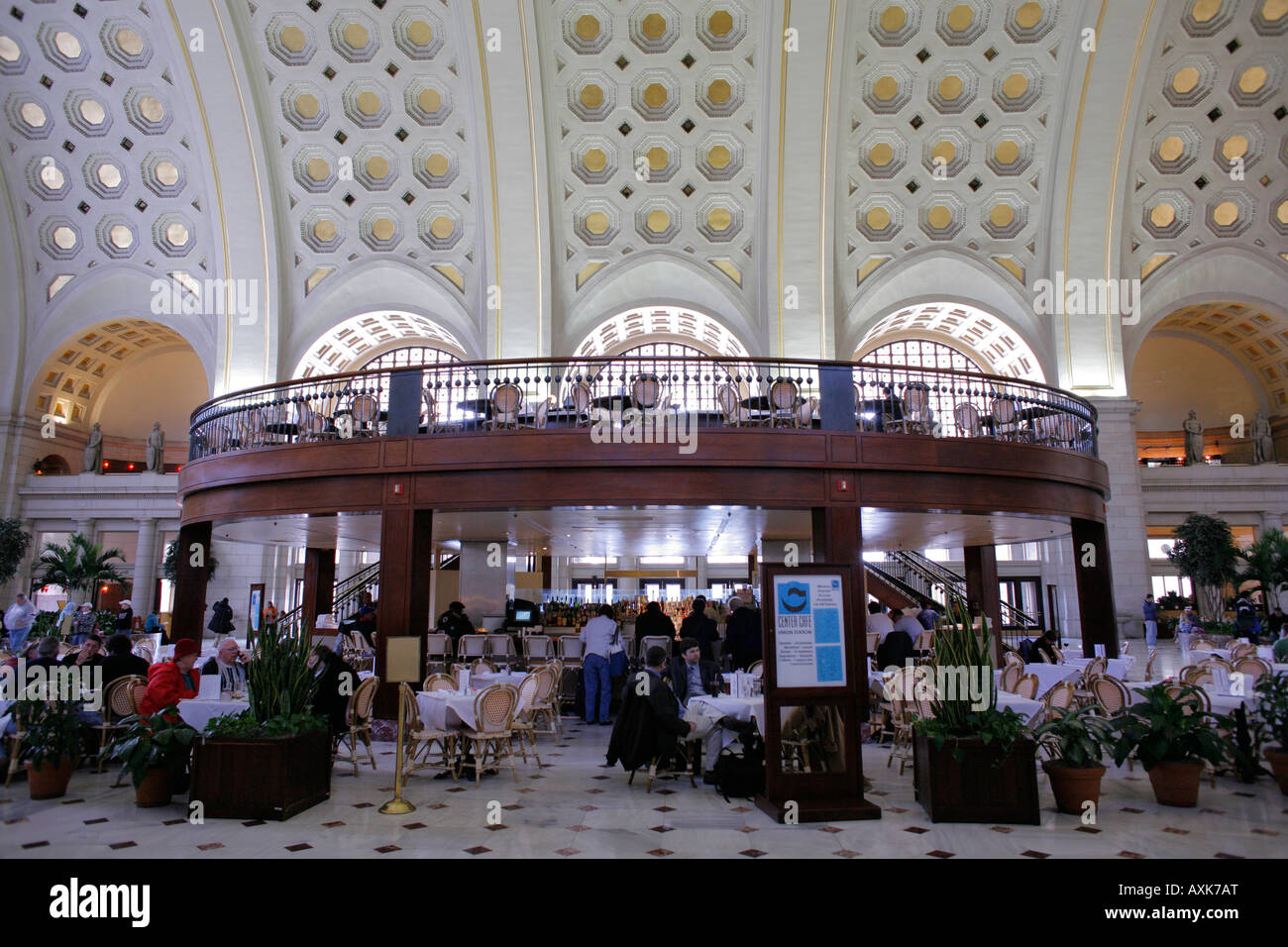 Interior of Union Station, Train station, Washington DC, USA Stock ...
