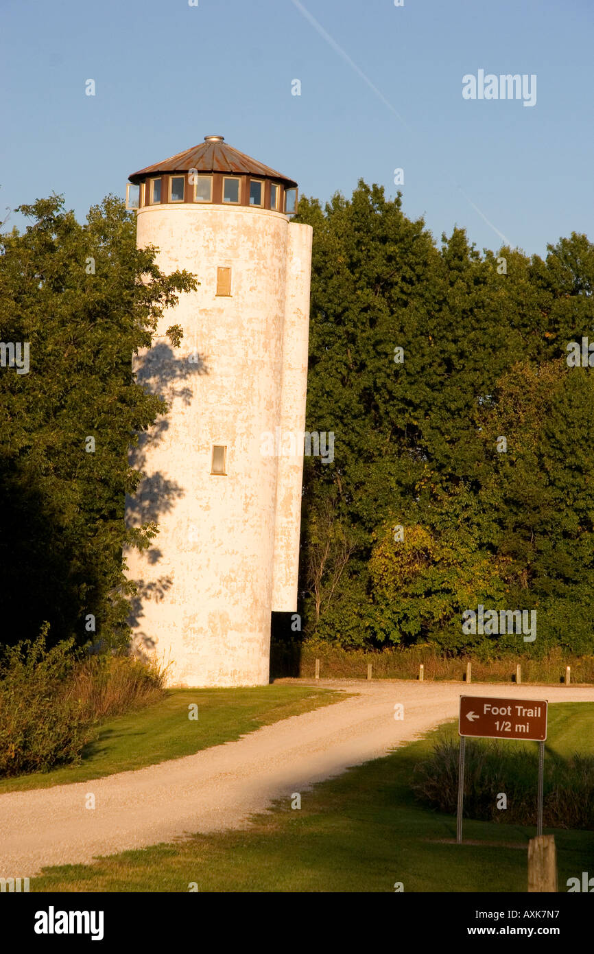Observation tower at Swan Lake National Wildlife Refuge at Sumner ...
