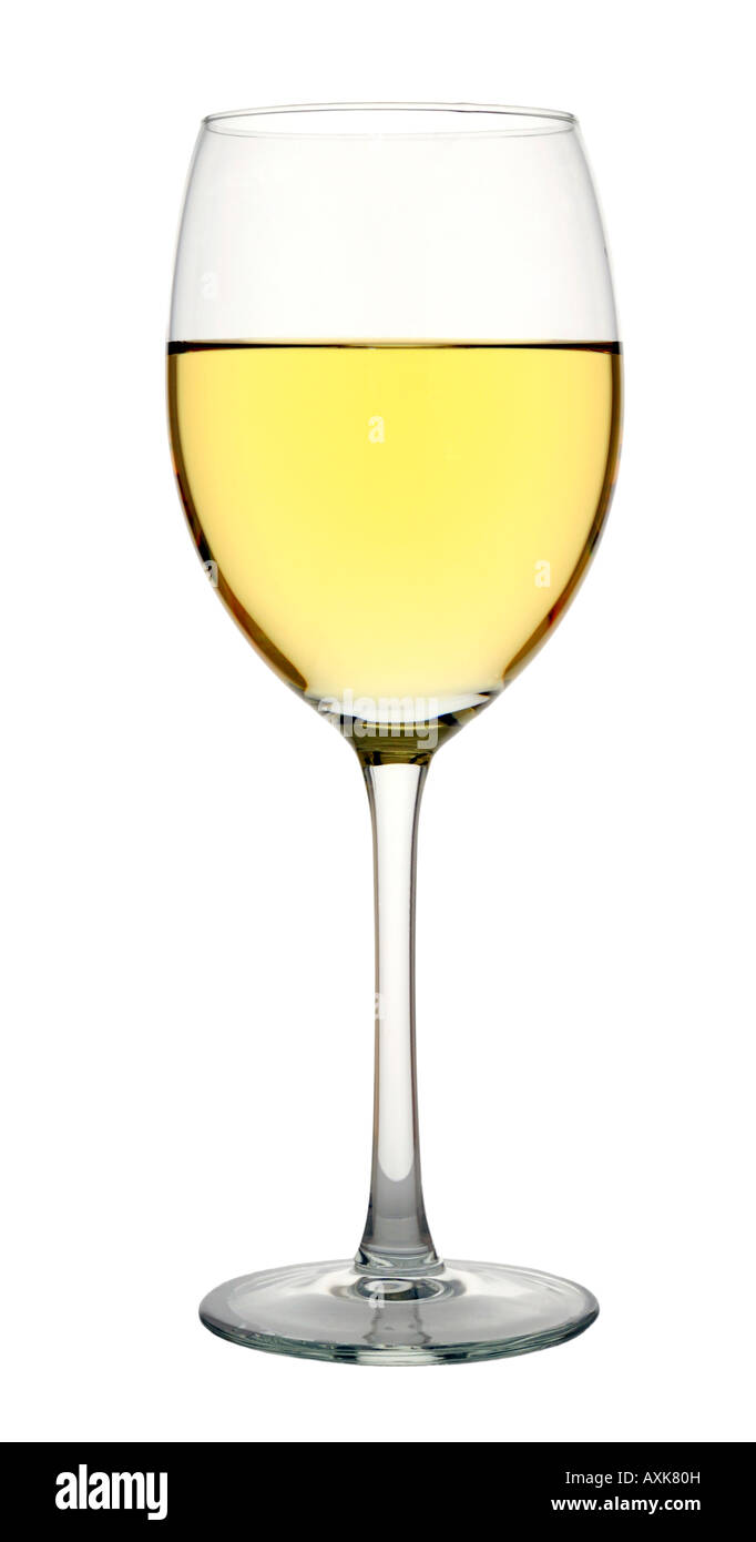 Glass of White Wine Stock Photo - Alamy