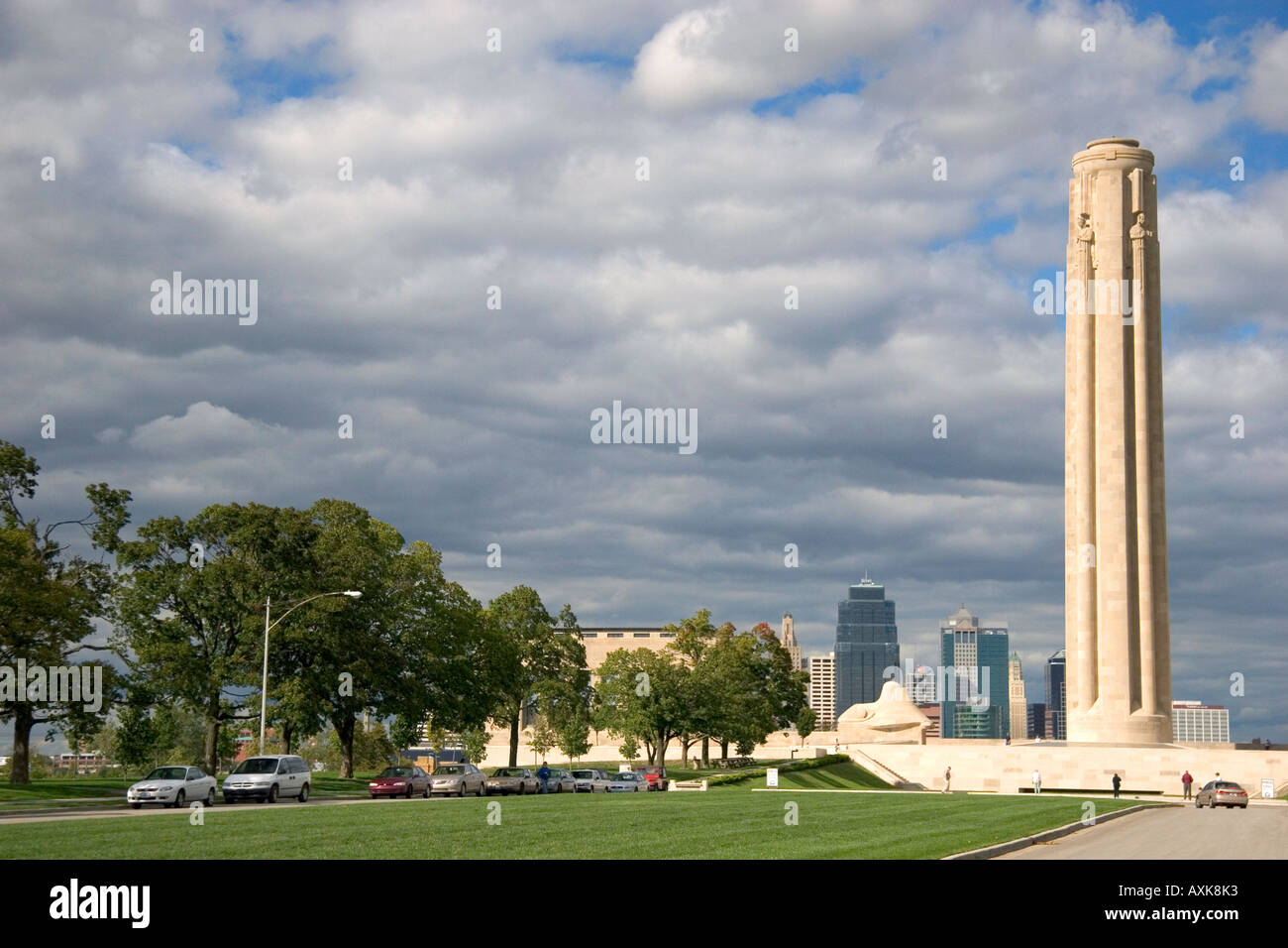 The Liberty Memorial Tower in Kansas City Missouri Stock Photo - Alamy