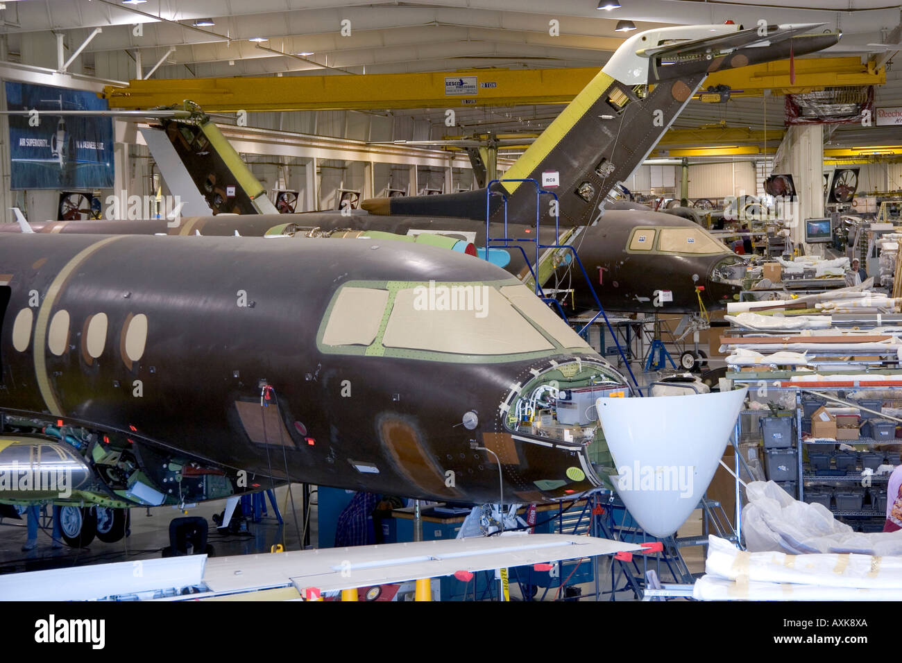 Interior of the Beechcraft factory in Wichita Kansas Stock Photo - Alamy