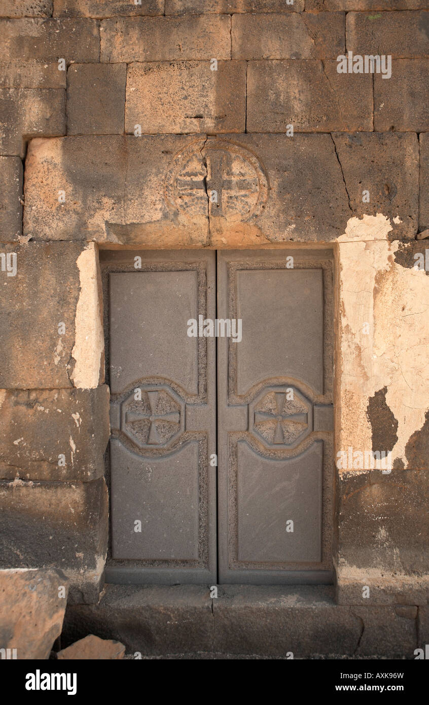 Ezraa Syria 6th century Greek orthodox church of St George Stock Photo ...