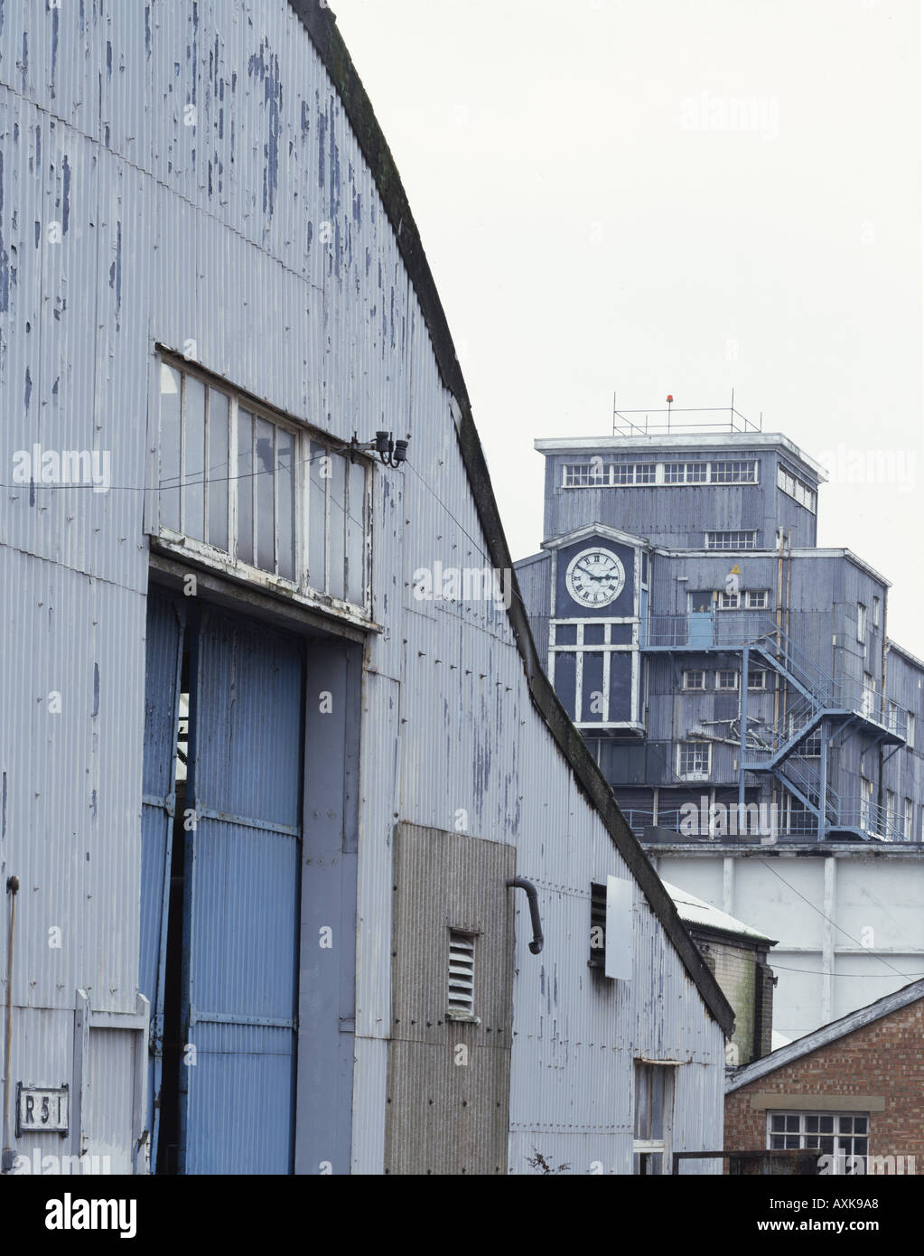 FORMER D E R A SITE LISTED BUILDING AREA Stock Photo - Alamy