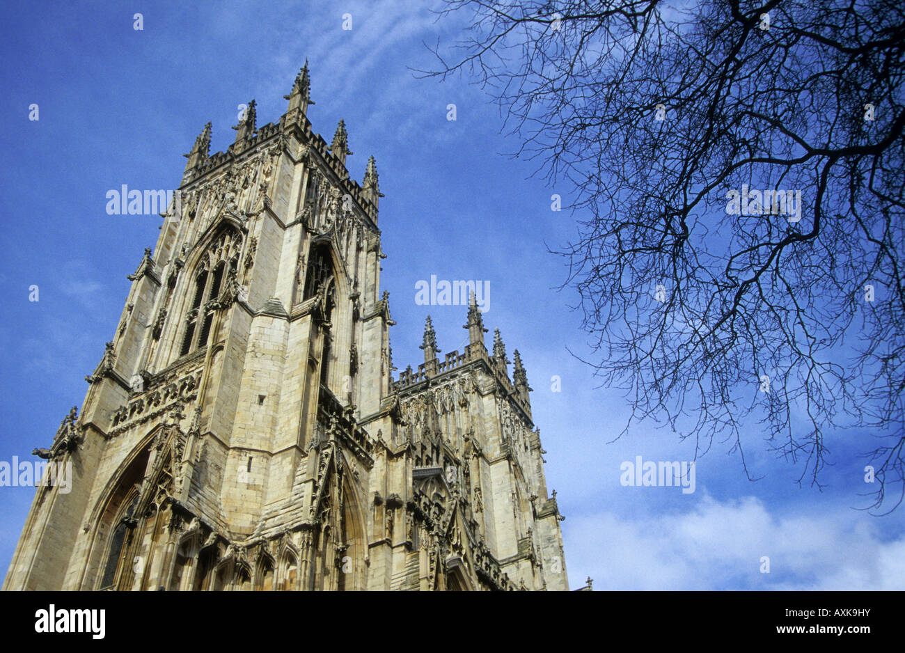 York Minster during a bright spring day. The Minster is one of England ...