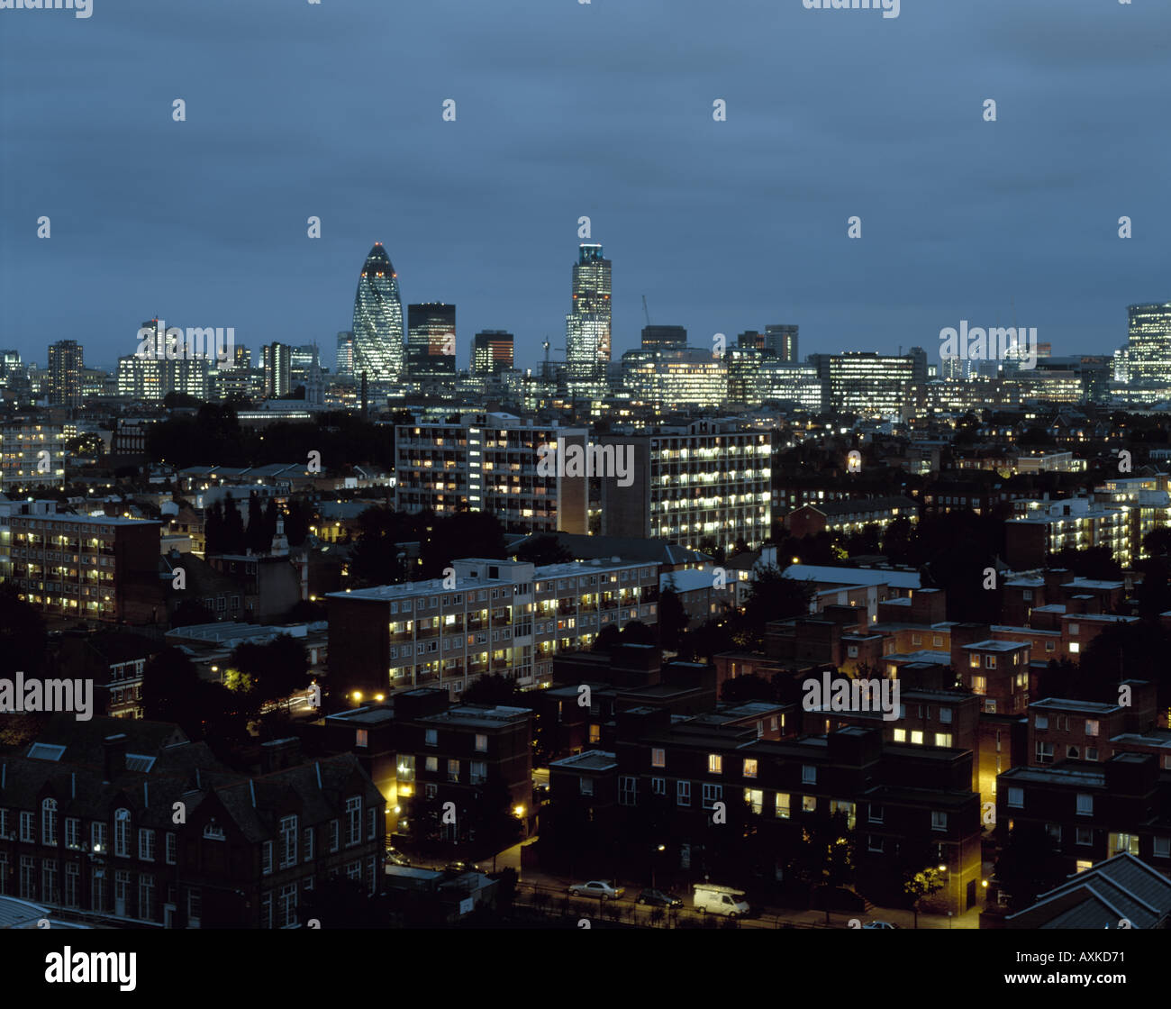 LONDON SKYLINE FROM HACKNEY Stock Photo - Alamy