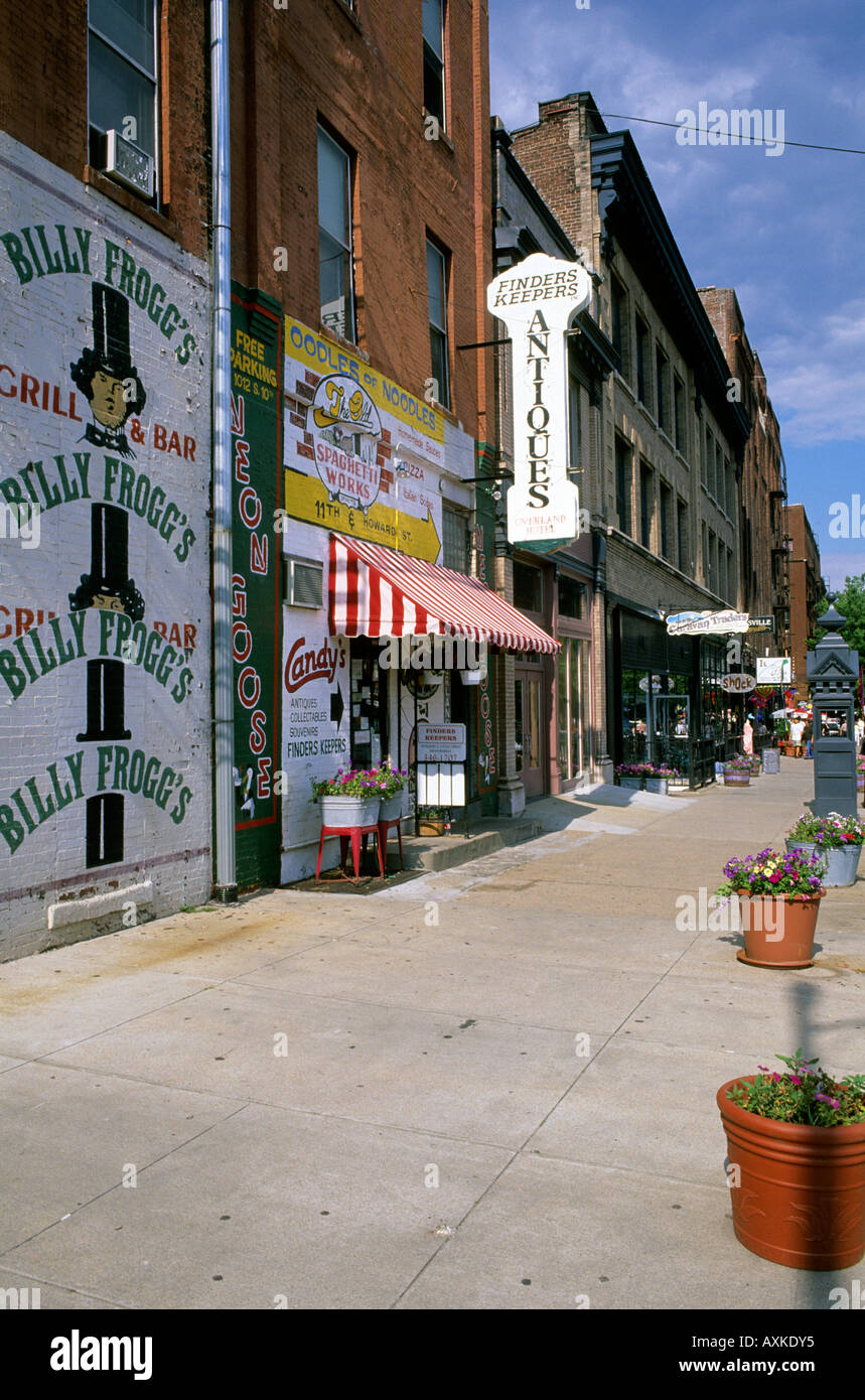 The Old Market District of Omaha Nebraska Stock Photo - Alamy