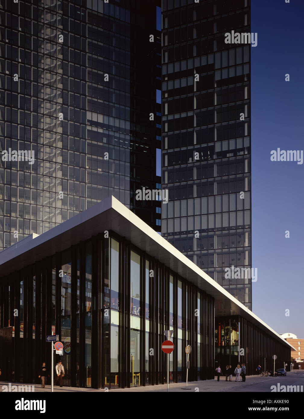 TWIN TOWER, MASSIMILIANO FUKSAS, VIENNA, AUSTRIA Stock Photo - Alamy