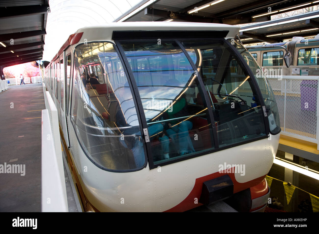 Seattle Washington State USA Monorail at Seattle Center monorail ...