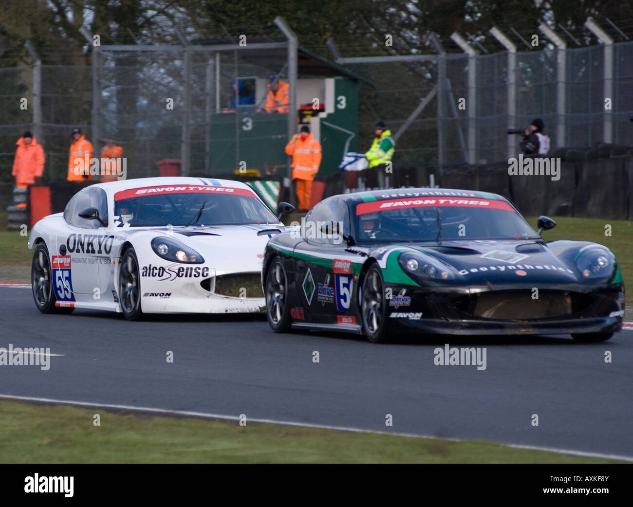 Ginetta G50 Sports Racing Cars in British GT Championship at Oulton ...