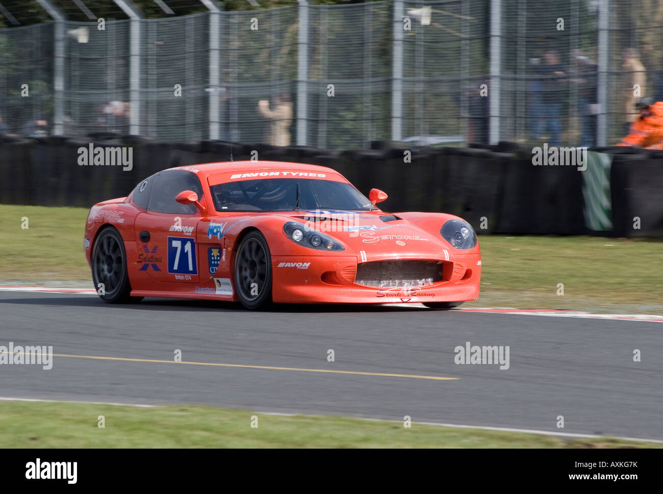 Ginetta G50 GT4 Sports Racing Car in British GT Championship at Oulton ...